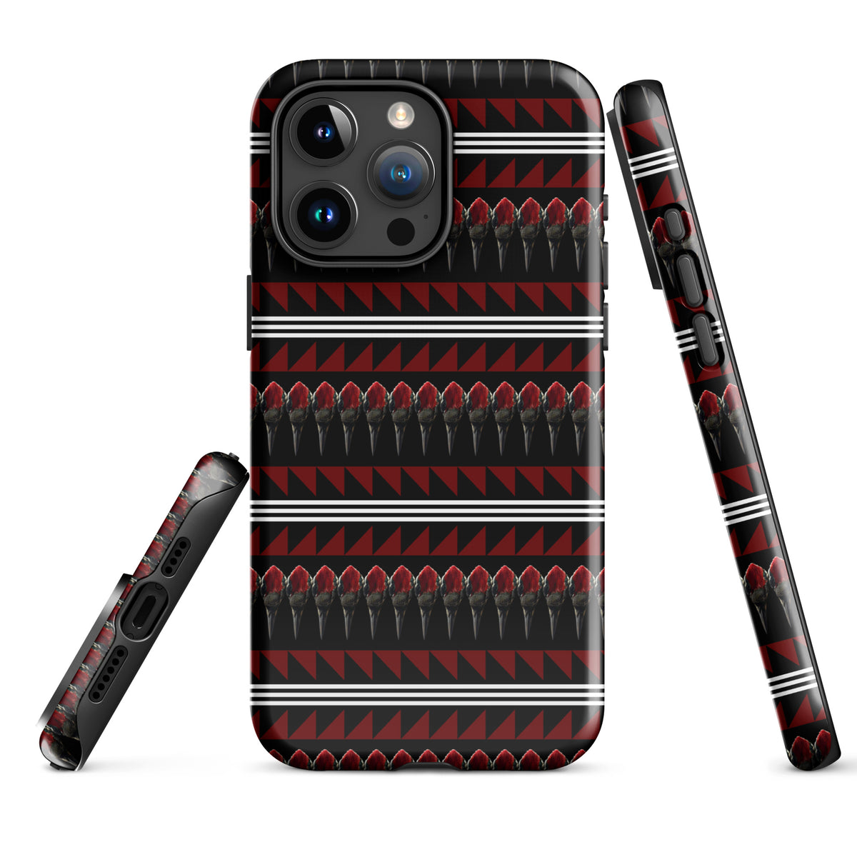 Tough Case for iPhone with pileated woodpecker and sturgeon back desig ...