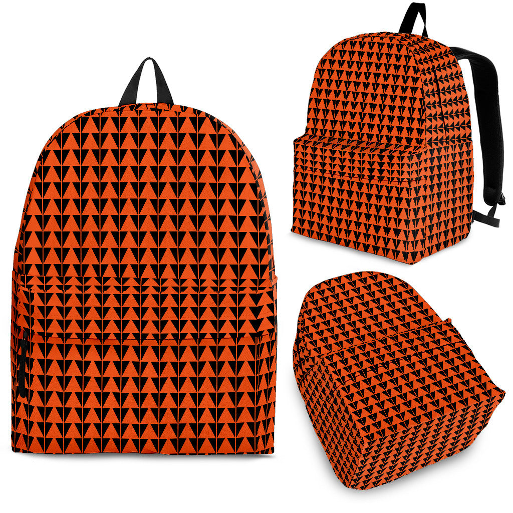 Orange Backpack With Sturgeon Back Designs – qostandesigns